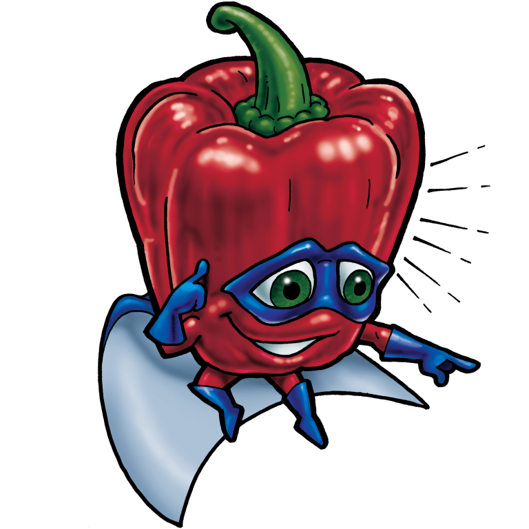 Captain Capsicum - Superhero Foods HQ by Foodbank WA