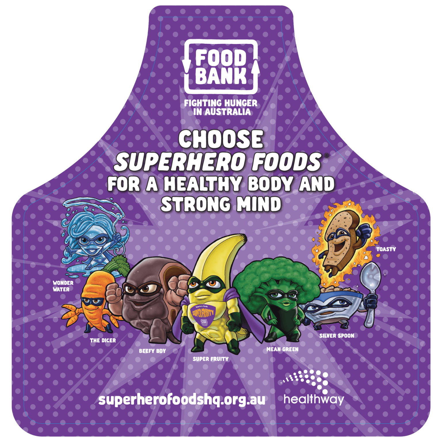 Superhero Foods Posters - Superhero Foods HQ by Foodbank WA