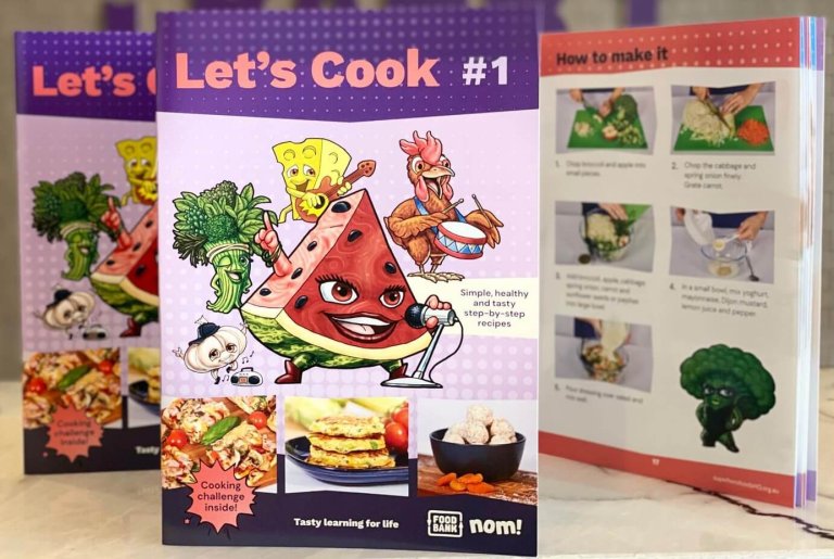 Let's Cook #1 Booklet - Superhero Foods HQ by Foodbank WA